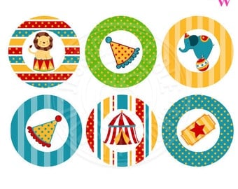 Printable circus tag | Etsy