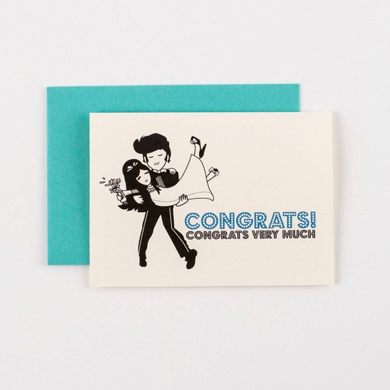 Elvis Congrats Wedding Greeting Card