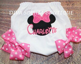 Minnie mouse bloomer | Etsy