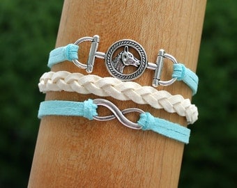 Equestrian Bracelet Horse Bracelet Silver Snaffle Bracelet