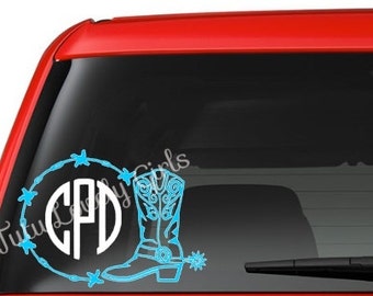 Barbed wire monogram | Etsy