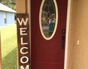 Outdoor welcome sign | Etsy