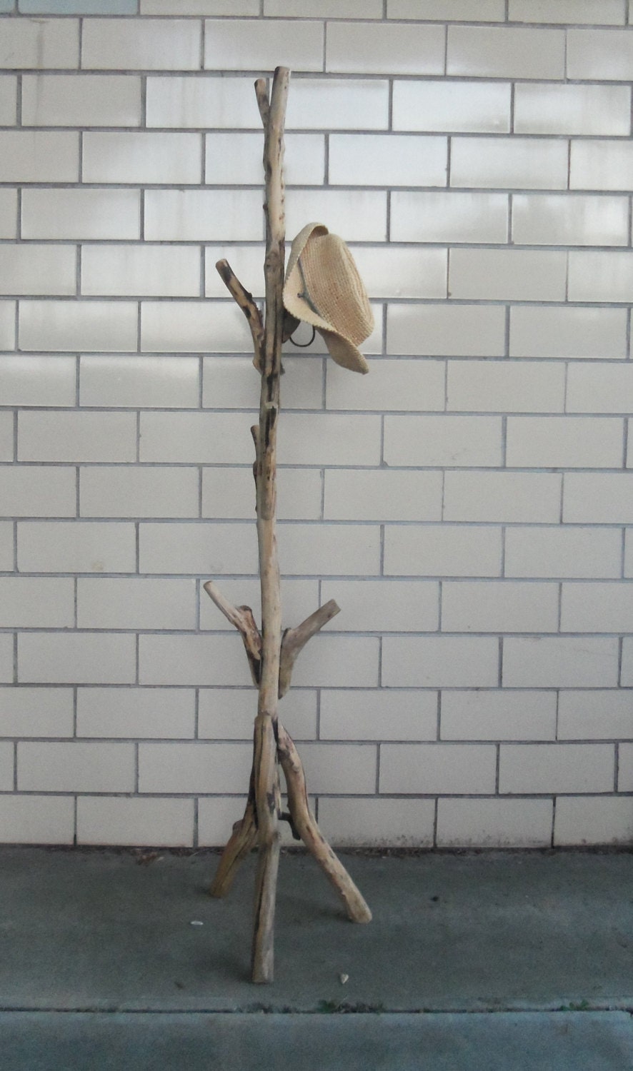 Vintage Rustic Primitive Handcrafted Hall Tree Coat Rack – Haute Juice