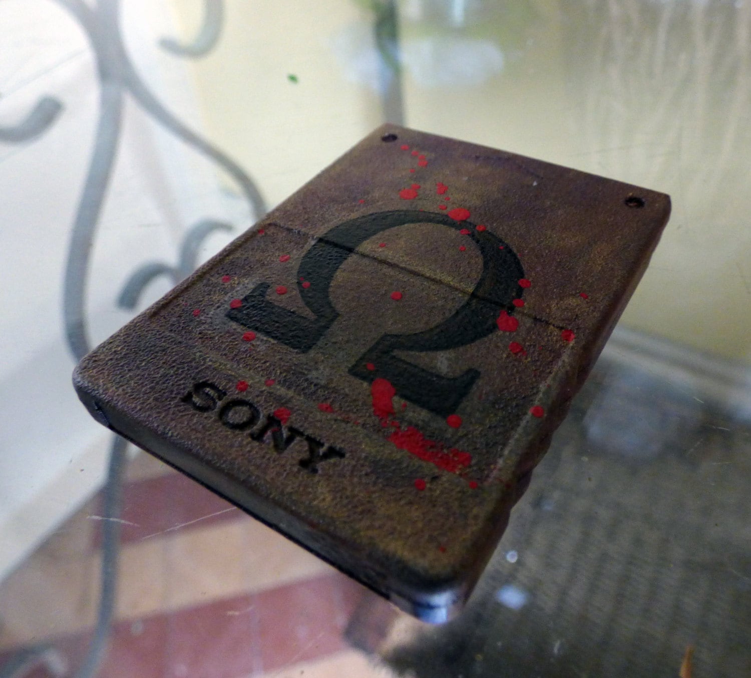 custom painted playstation 2 PS2 GOD OF WAR by PaintsandPowerUps