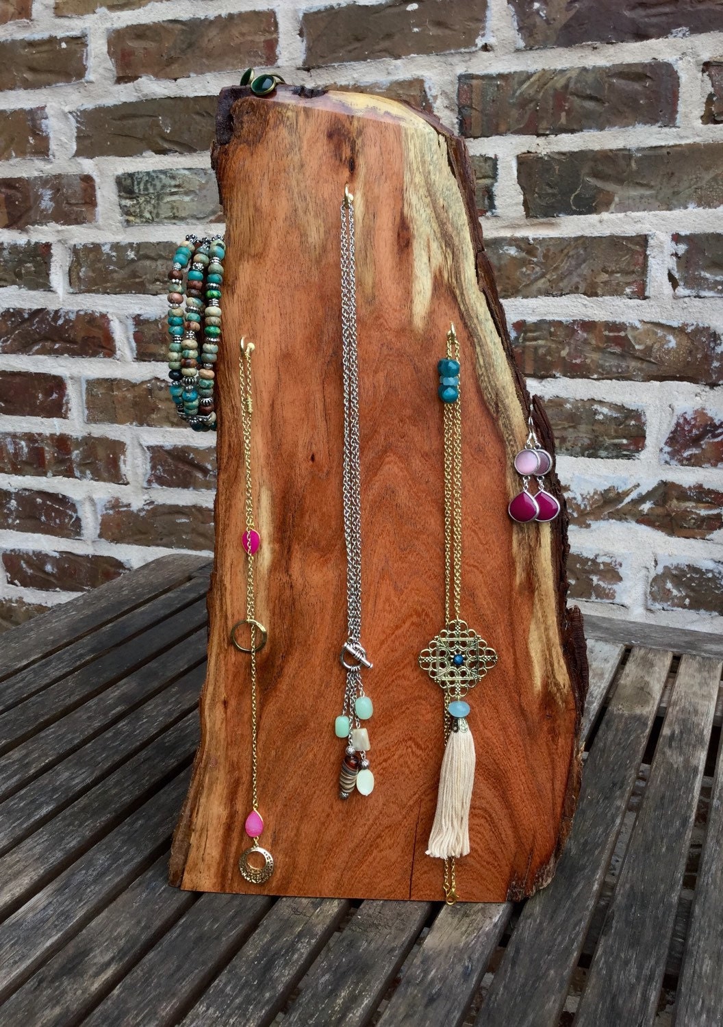 Beautiful Texas Mesquite Rustic Jewelry Display – Foxy Expressions