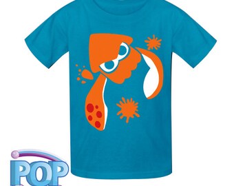 Splatoon Inspired Shirt Splatoon T-Shirt Inkling All by PopComet