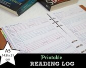 Reading journal | Etsy