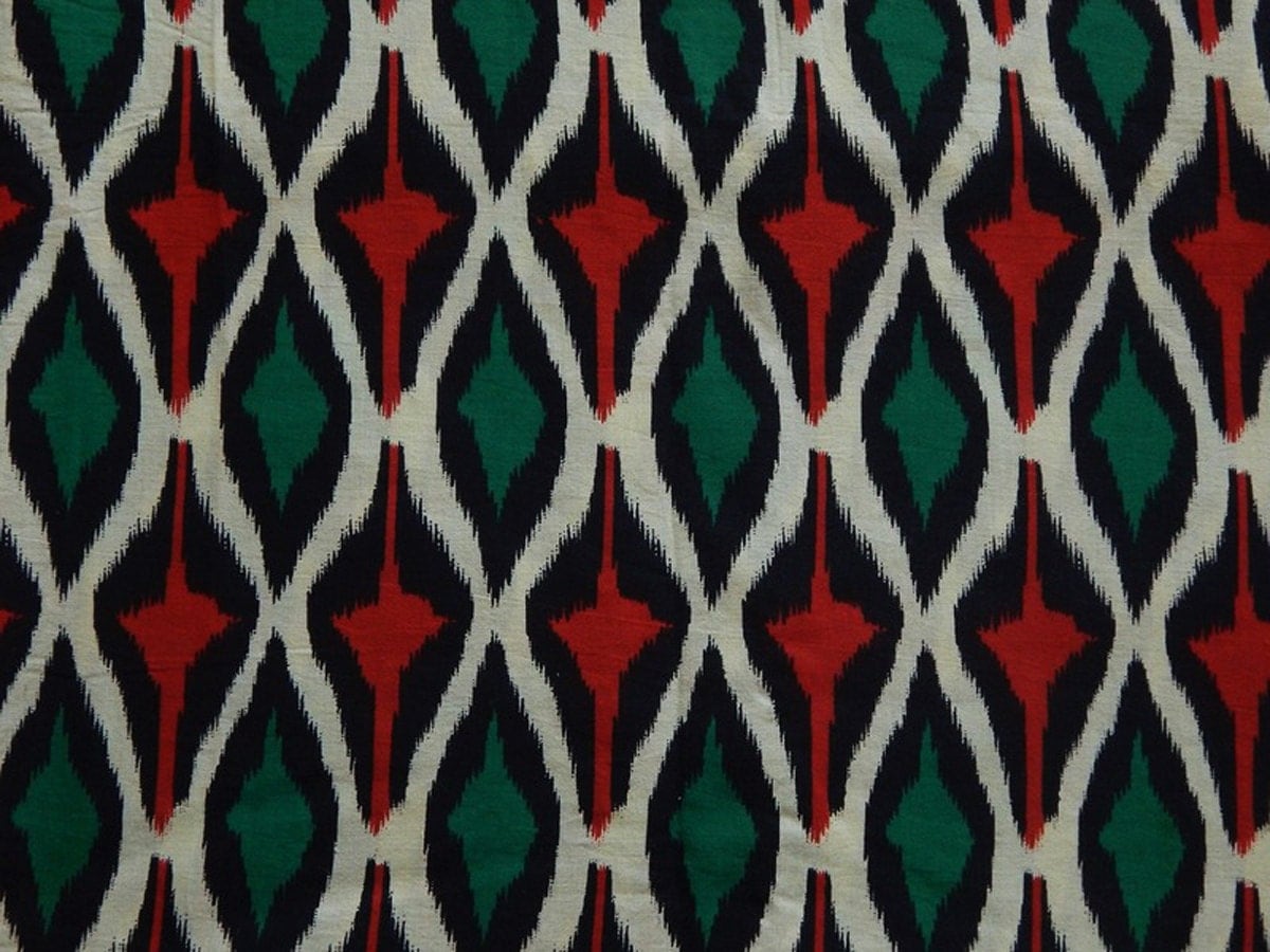 1 yard of Ikat Print Fabric Soft Cotton Fabric Indian Ikat