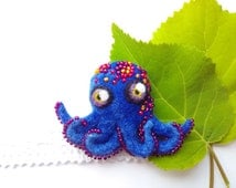 Unique needle felt octopus related items | Etsy