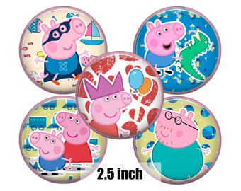 Peppa pig circles | Etsy