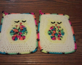 Owl potholders | Etsy