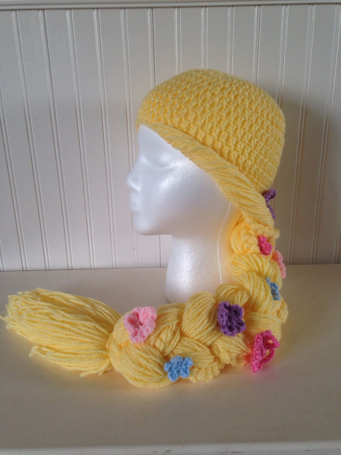 Rapunzel hat crochet tangled hat disney by CrochetMyWorldByMoni