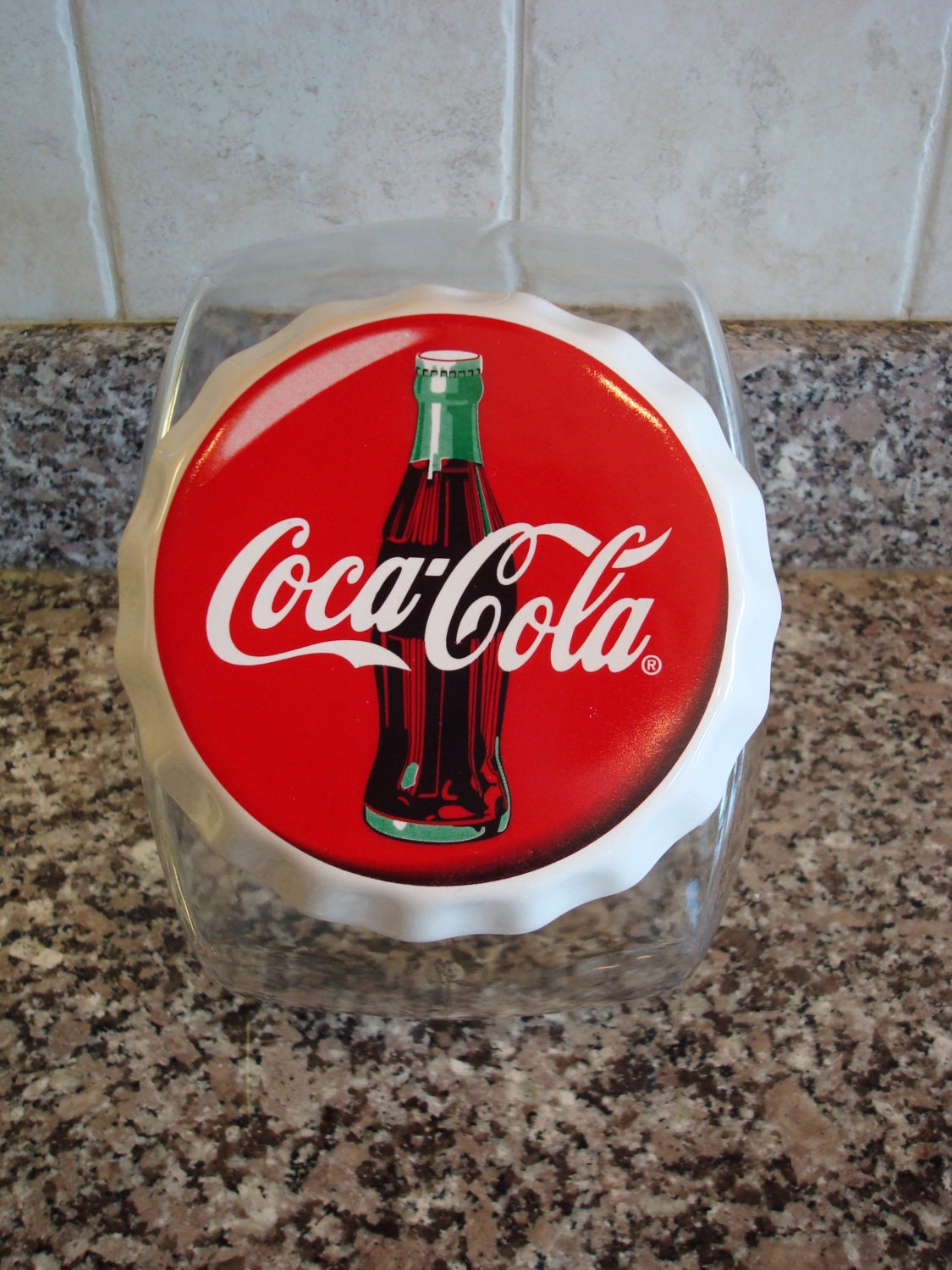 Coca Cola store display glass jar with cover – Haute Juice