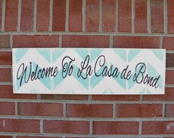Spanish welcome sign | Etsy