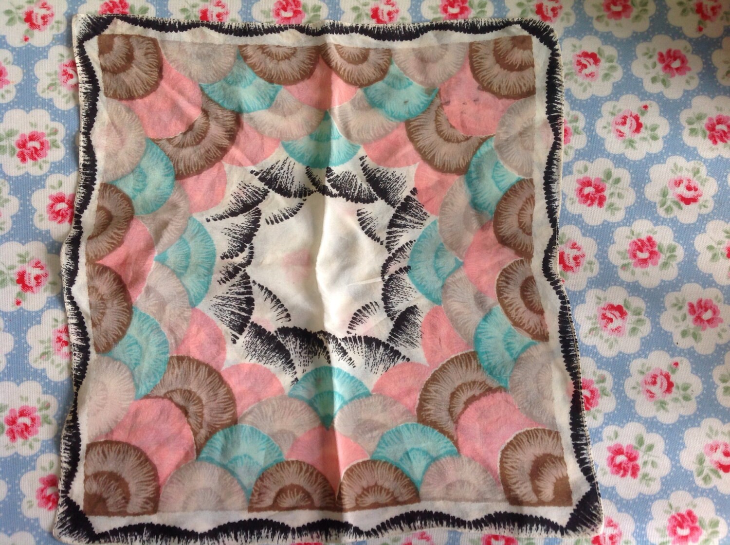 Vintage 1930s Silk Handkerchief – Haute Juice
