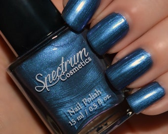 Purple Green Teal Duochrome Nail Polish Top by SpectrumCosmetic