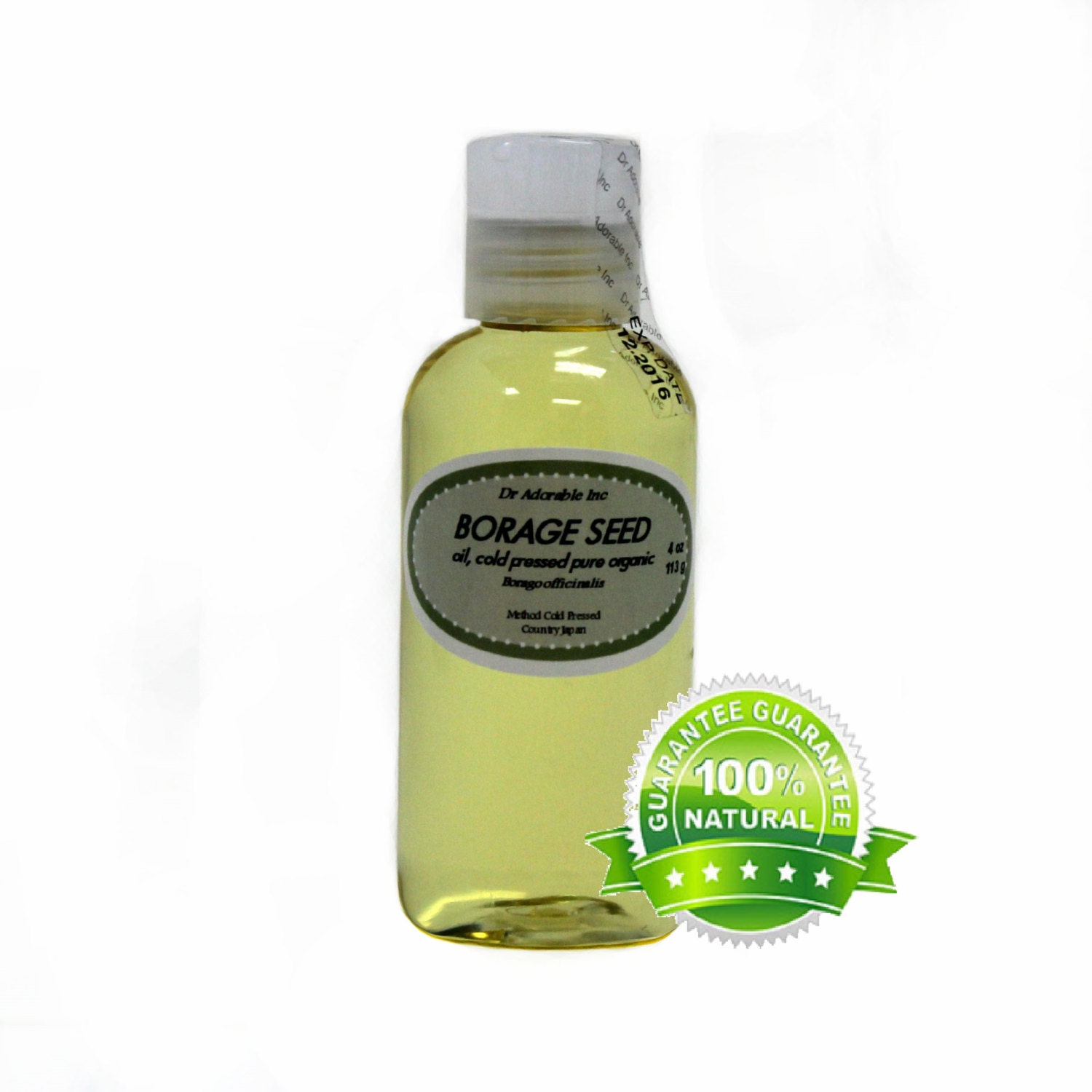 4 oz Borage Oil Pure Organic Cold Pressed