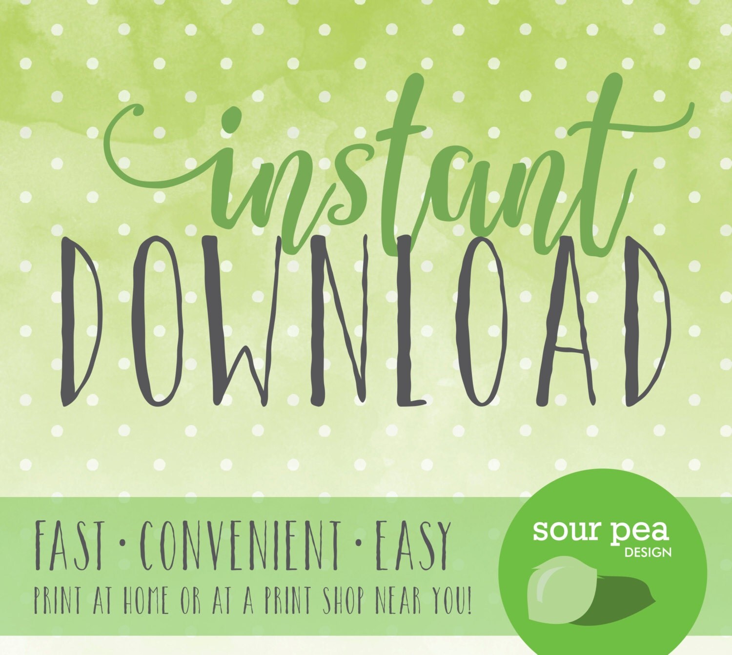INSTANT DOWNLOAD: DIY Printables Party Pack by SourPeaDesign