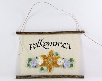 Velkommen sign | Etsy