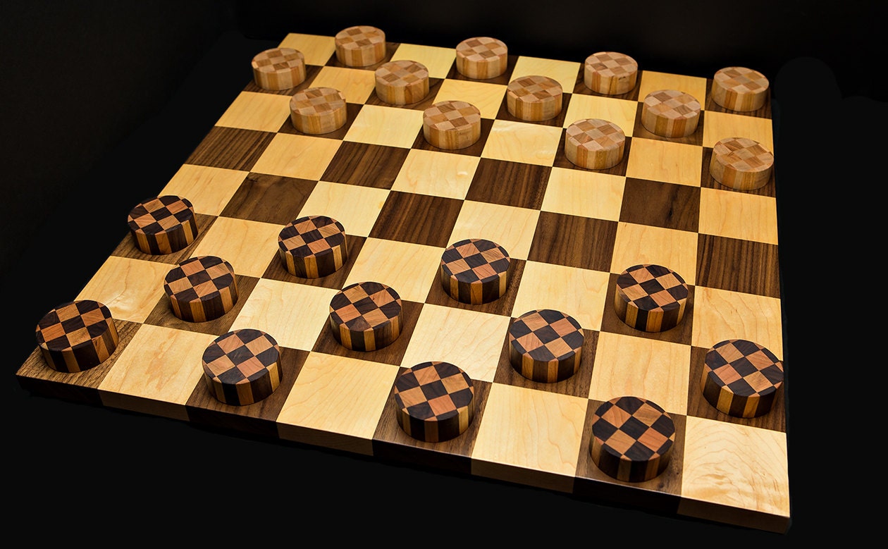 Jumbo Checkers Set Premium Deluxe XL Checkers Set Jumbo