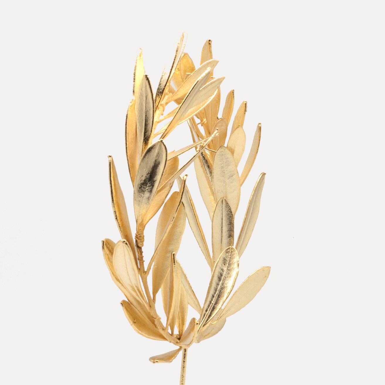 Olive Tree Wreath, Greek Groves Real Natural Olive Branch Gold-plated