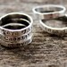 Personalized Stacking Ring Sterling Silver Skinny Ring