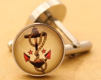 Nautical cufflinks | Etsy
