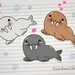 Chibi Walrus Stickers and Magnets