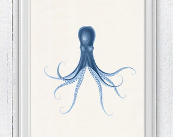 Octopus print | Etsy