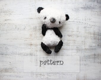 Panda bear pattern | Etsy