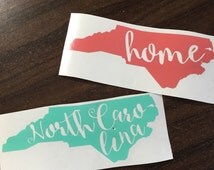 Unique north carolina decal related items | Etsy
