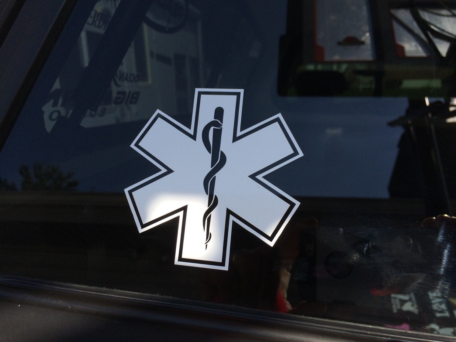 EMT logo vinyl decal Emergency Medical Technician decal EMT