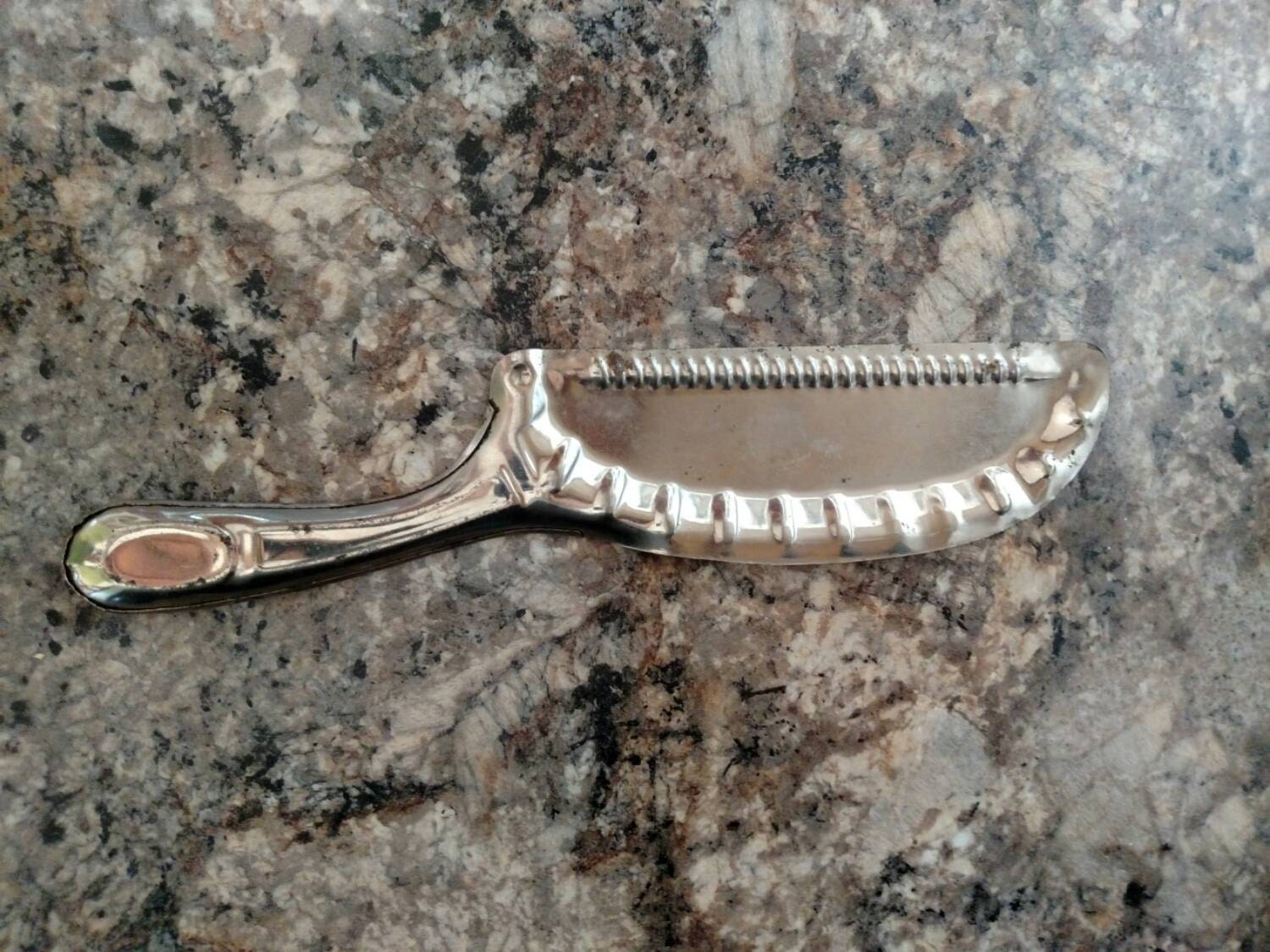 Vintage crumb catcher, dust pan, silver lazy Butler cleaning retro ...