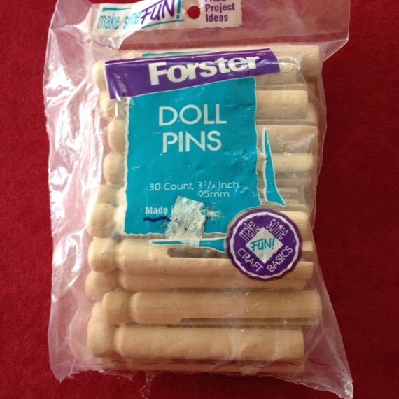 Forster Wooden Doll Pins 30 Count