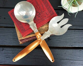 Copper serving spoon | Etsy