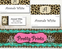 Popular items for cheetah labels on Etsy