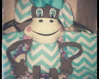 Monkey rag quilt | Etsy