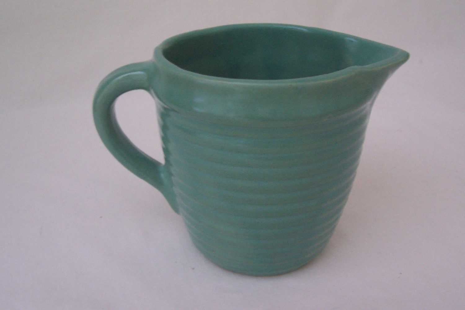 Vintage Ceramic Pitcher Syrup Milk Creamer Green USA S749 – Haute Juice