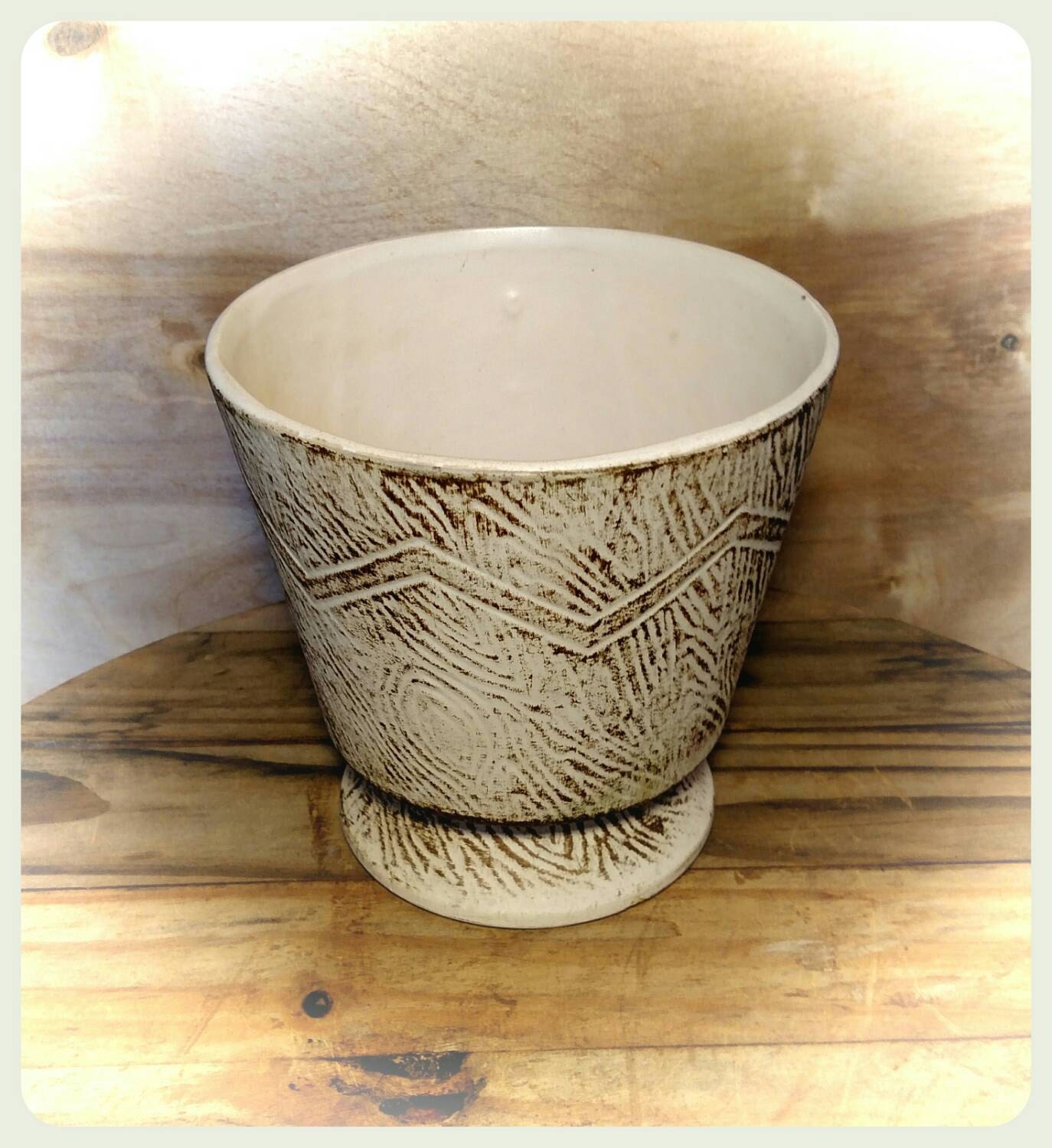 Collectible McCoy Footed Planter / McCoy Jardiniere / Pedestal