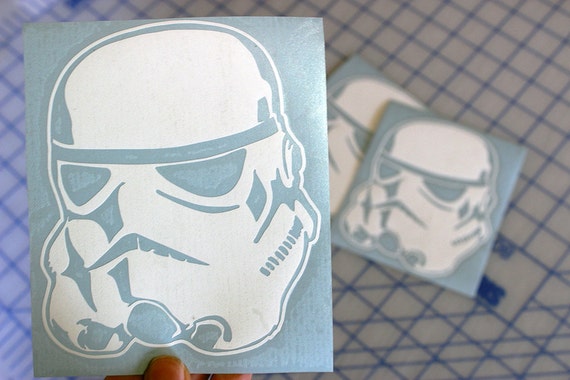 Stormtrooper Decal.. Stormtrooper Sticker.. Star Wars