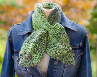 Loom Knit Eyelet Triangle Shawl PATTERN. Lace by ThisMomentisGood