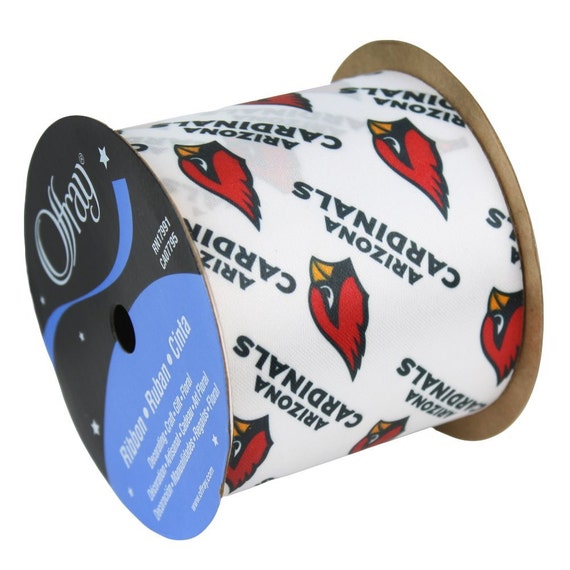 2.5 NFL Arizona Cardinals Ribbon 9 foot spool Licensed