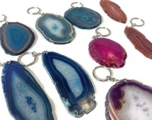 Popular items for agate keychain on Etsy