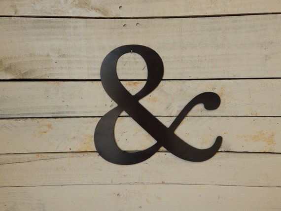 And Sign & Sign Wedding Decor Ampersand Sign by EvyAnnDesigns