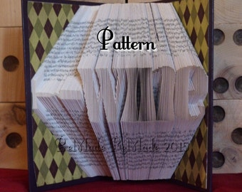 Read v8 Folded Book Art Pattern Instant by PreMadeReMade on Etsy