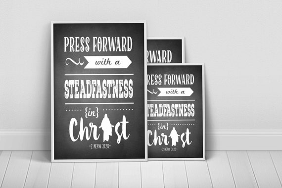 Items Similar To 2016 Lds Mutual Theme Poster Sizes Press Forward