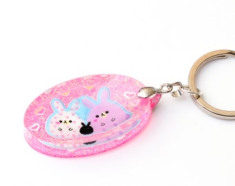 Unique bunny keychain related items | Etsy