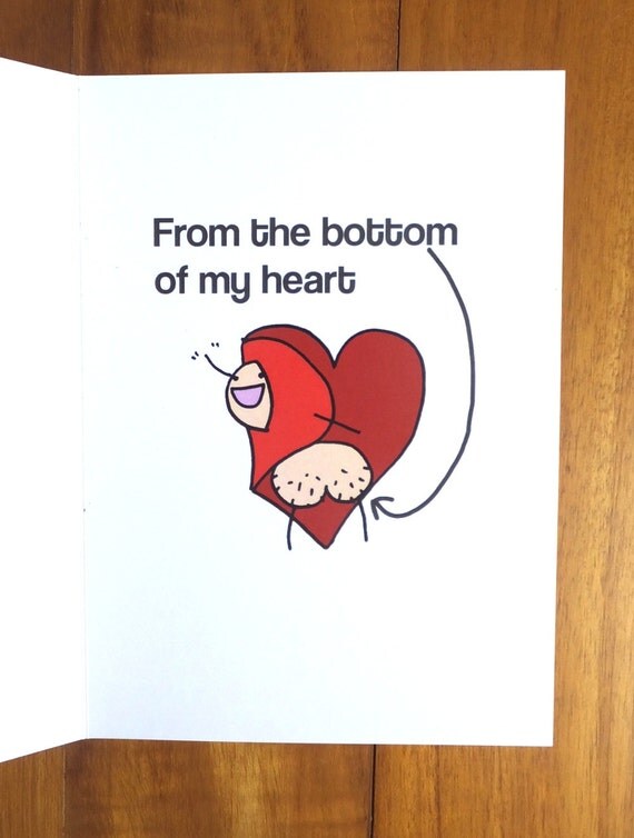 Cheeky Funny Silly Rude Thank You Card