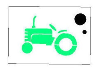Tractor stencil | Etsy
