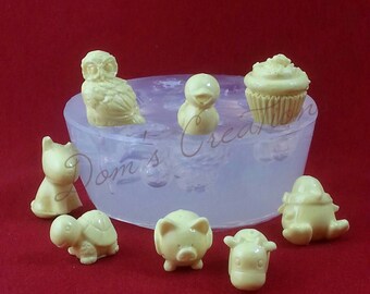 Pig silicone mold | Etsy